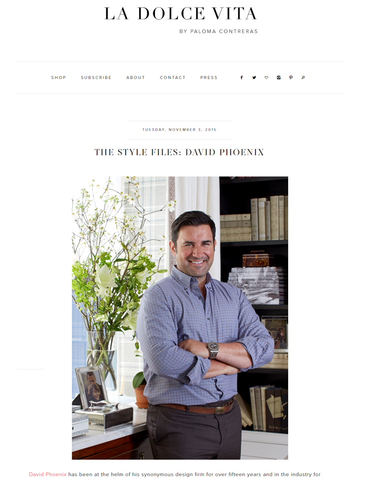 David Phoenix Interior Design Press | Interior Design Palm Beach